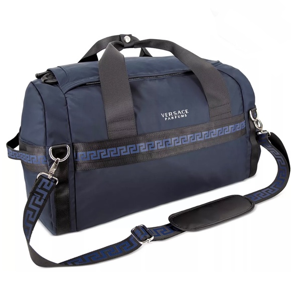 Versace | Bags | Versace Weekender Duffle Bag Backpack Travel Gym New ...